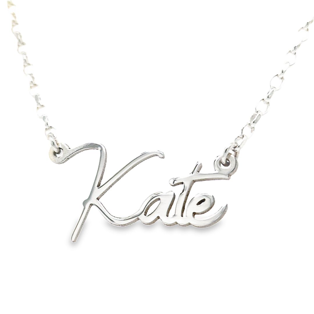 Last Orders for Xmas 3rd Dec- Sterling Silver Name Chain- Signature ...