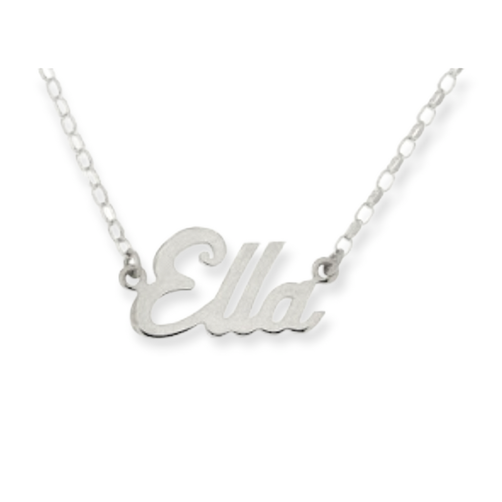Sterling Silver Name Chain- Script – Diana O'Mahony Jewellers